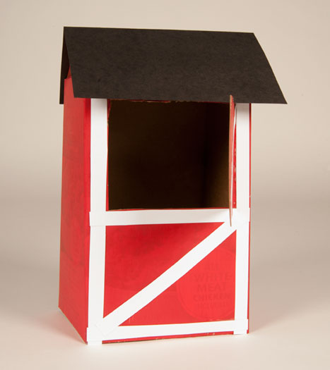 Little Barn Puppet Stage Bible Craft at Christian Games and Crafts