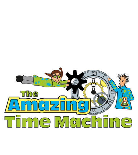 Amazing Time Machine VBS Logo Sign at Christian Games and Crafts