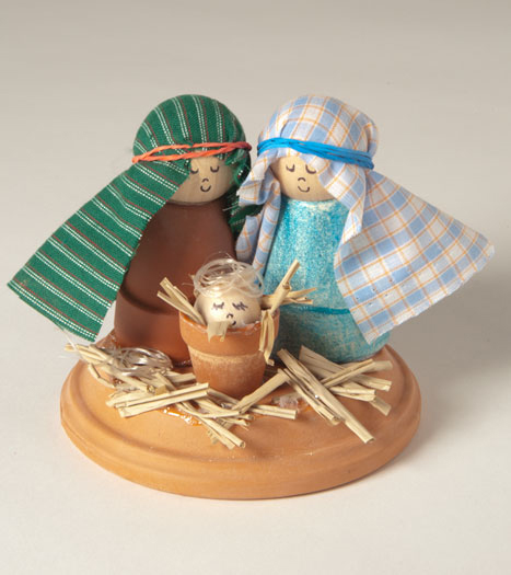 Clay Pot Nativity Bible Craft at Christian Games and Crafts